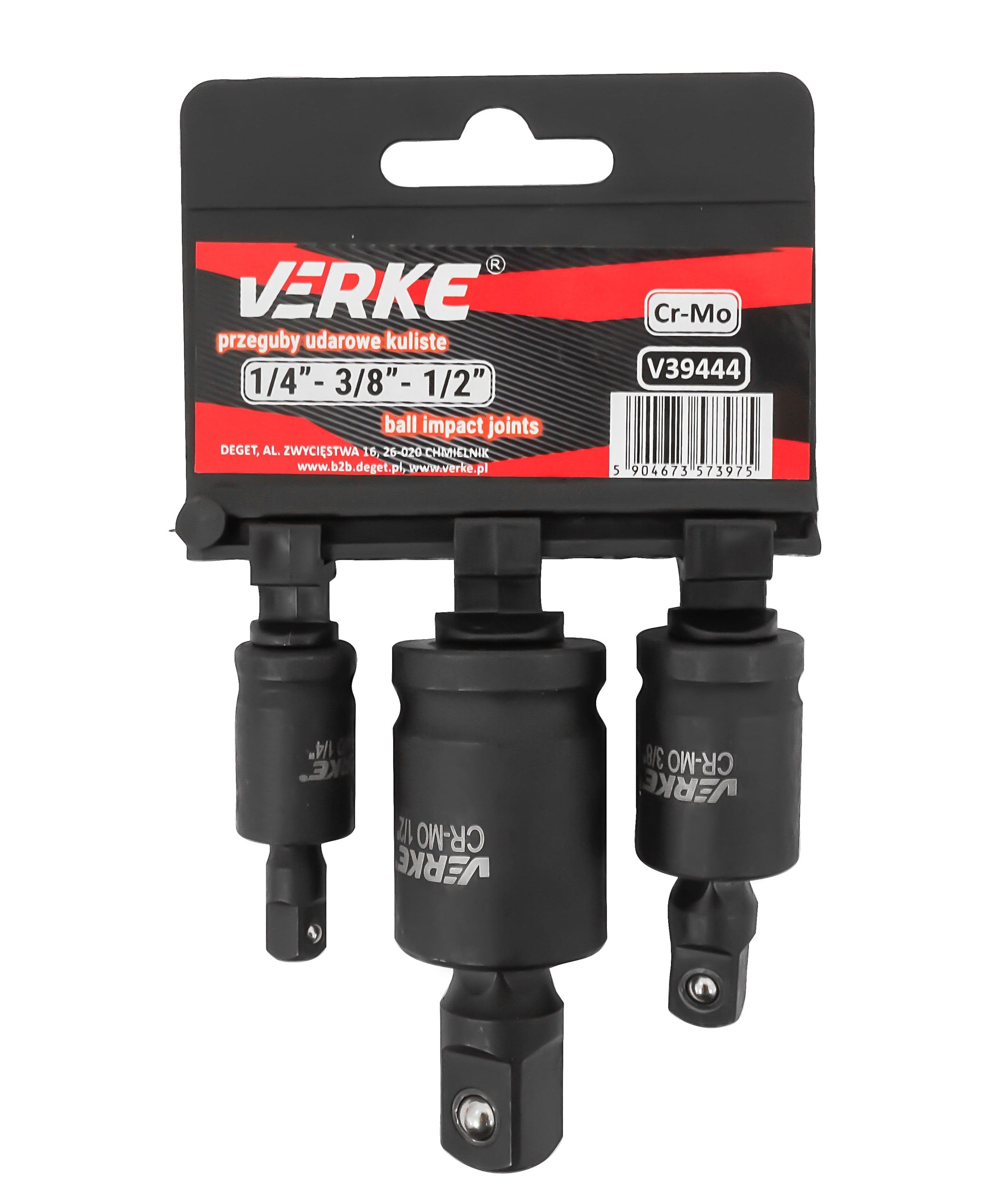 PRZEGUBY UDAROWE KULISTE 1/4", 3/8", 1/2" VERKE - Narzędzia i sprzęt ...